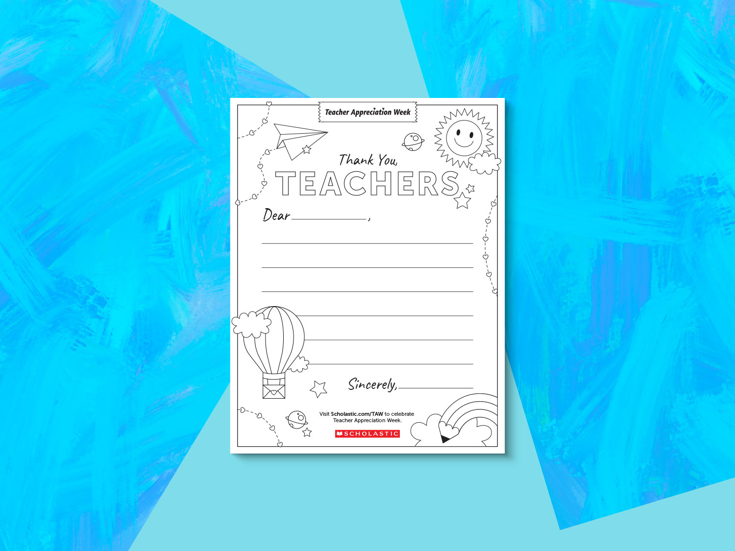 Teacher Appreciation Note From Student Template Free - Infoupdate.org