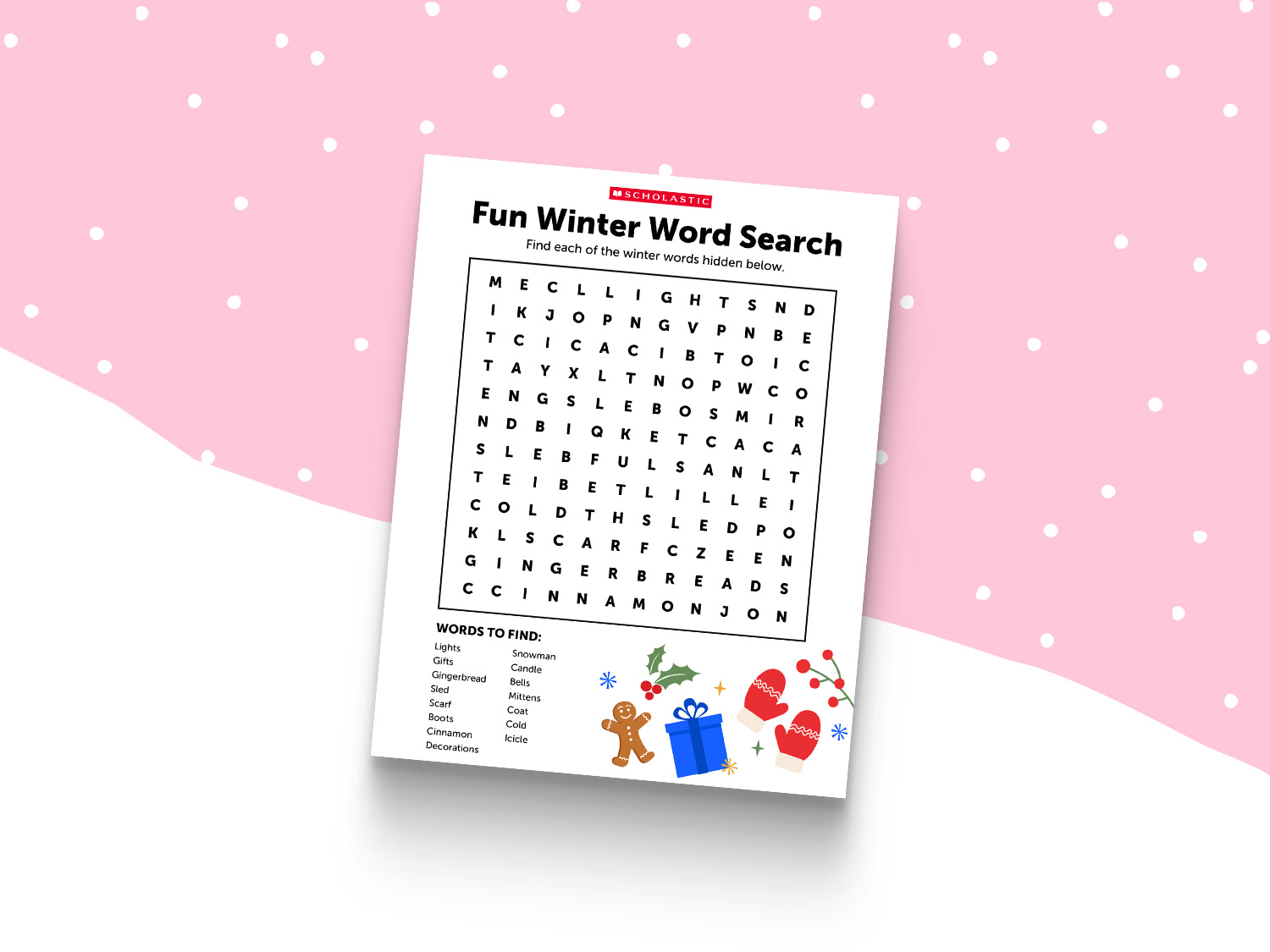Free Winter Word Search Printable | Scholastic