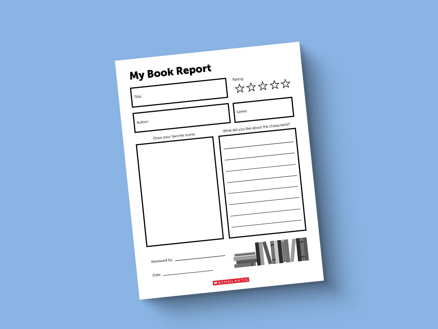 Grow a Love of Reading With a Free Book Report Printable | Scholastic