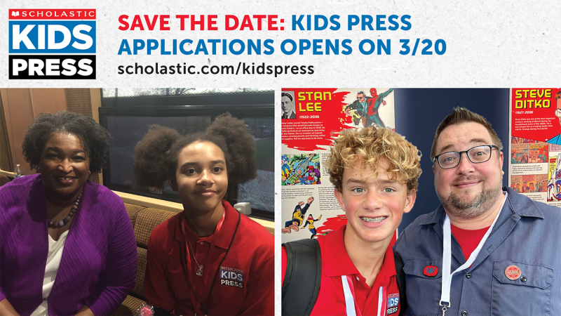 Its Official Call for Kid Reporter Applications Opens on March 20 2023