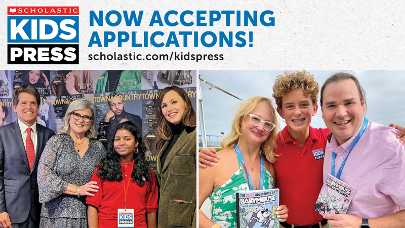 Todays the Day Scholastic Kids Press Is Now Accepting Applications
