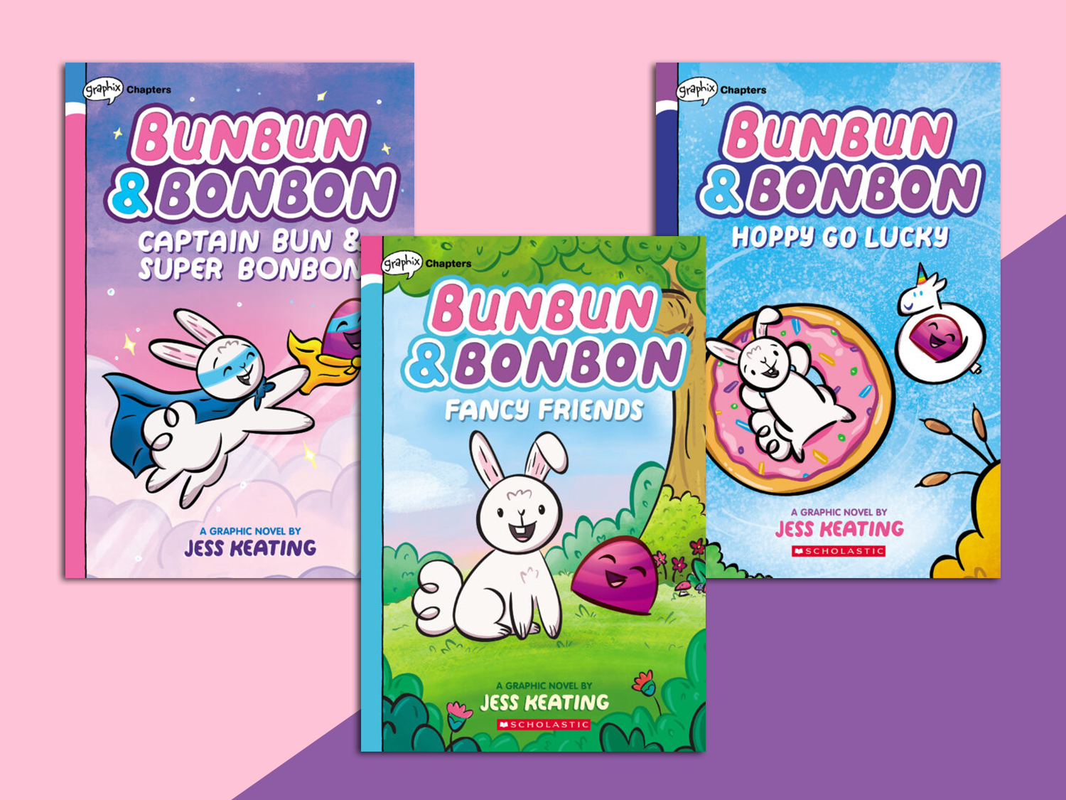 Sweet Books in the Bunbun and Bonbon Series for Grades 1-3