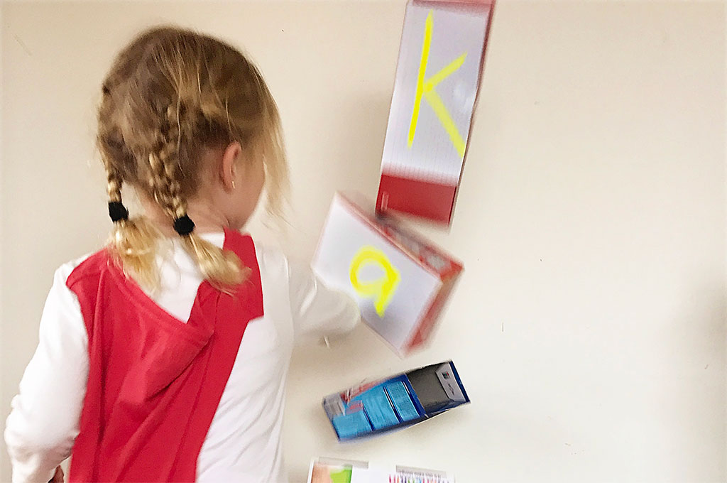 DIY Alphabet Game: Superhero Knockdown