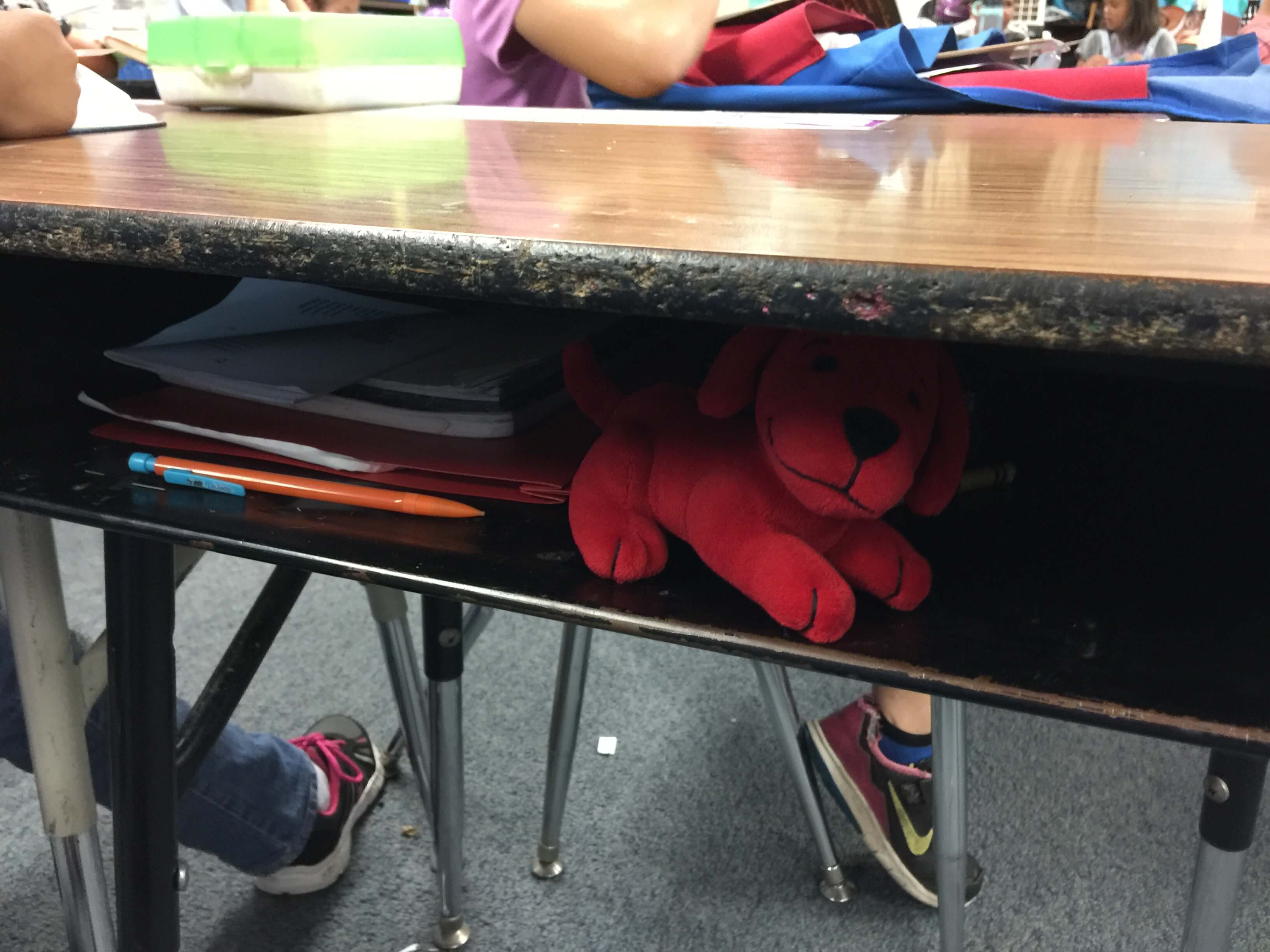 Clean Classroom Desk