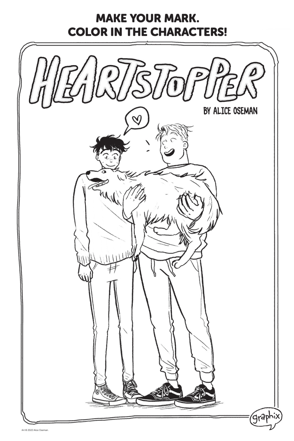 heartstopper coloring book pages