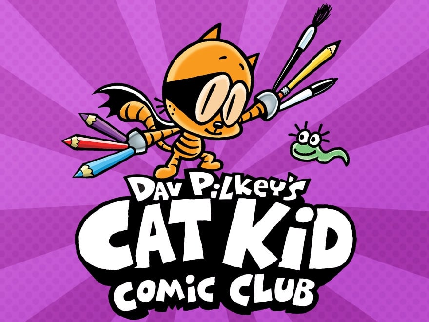 how to draw cat kid dav pilkey