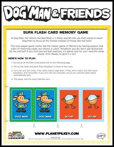 dog man activity sheets