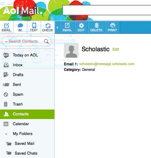 How do I add Scholastic to my e-mail address book or safe list?