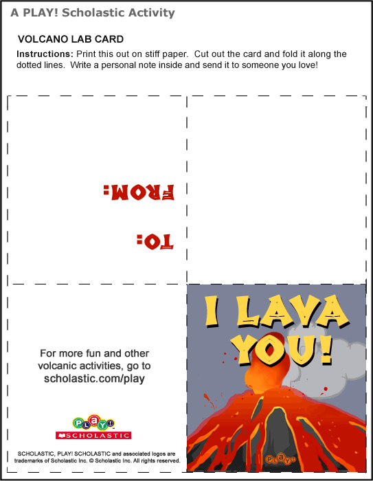 PLAY! Scholastic: Printable Activity